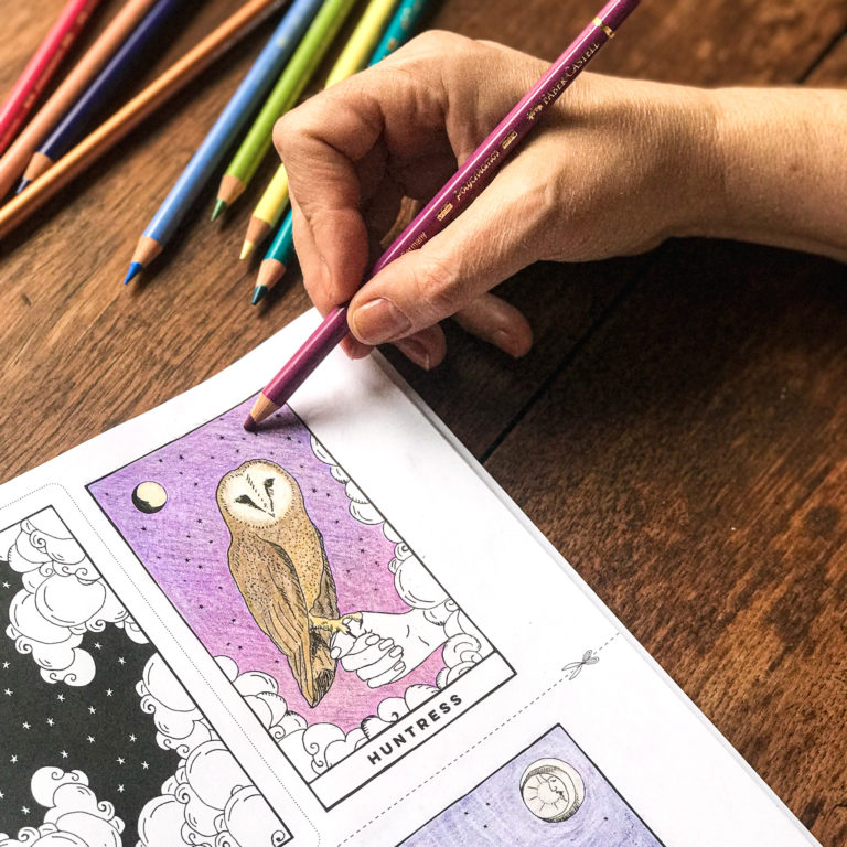 The Celestial Oracle Cards Coloring Book - Blixa 6 Studios